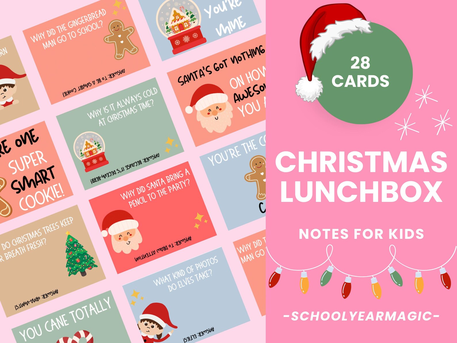 28 Christmas Lunch Box Jokes for Kids | Christmas Lunch Notes ...