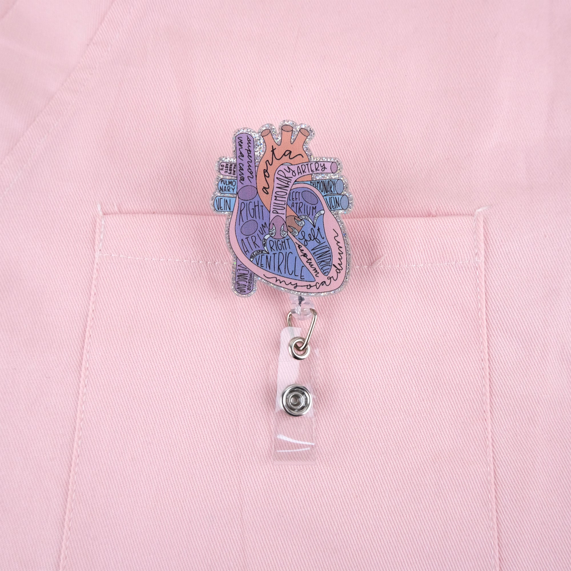 Retractable Nurse Doctor Cardiology Badge Holder,cardiology,nurse ...