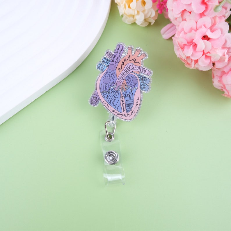 Retractable Nurse Doctor Cardiology Badge Holder,cardiology,nurse ...