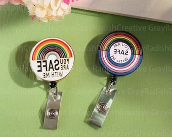 You Are Safe With Me // Enamel Pin // Pride - Etsy