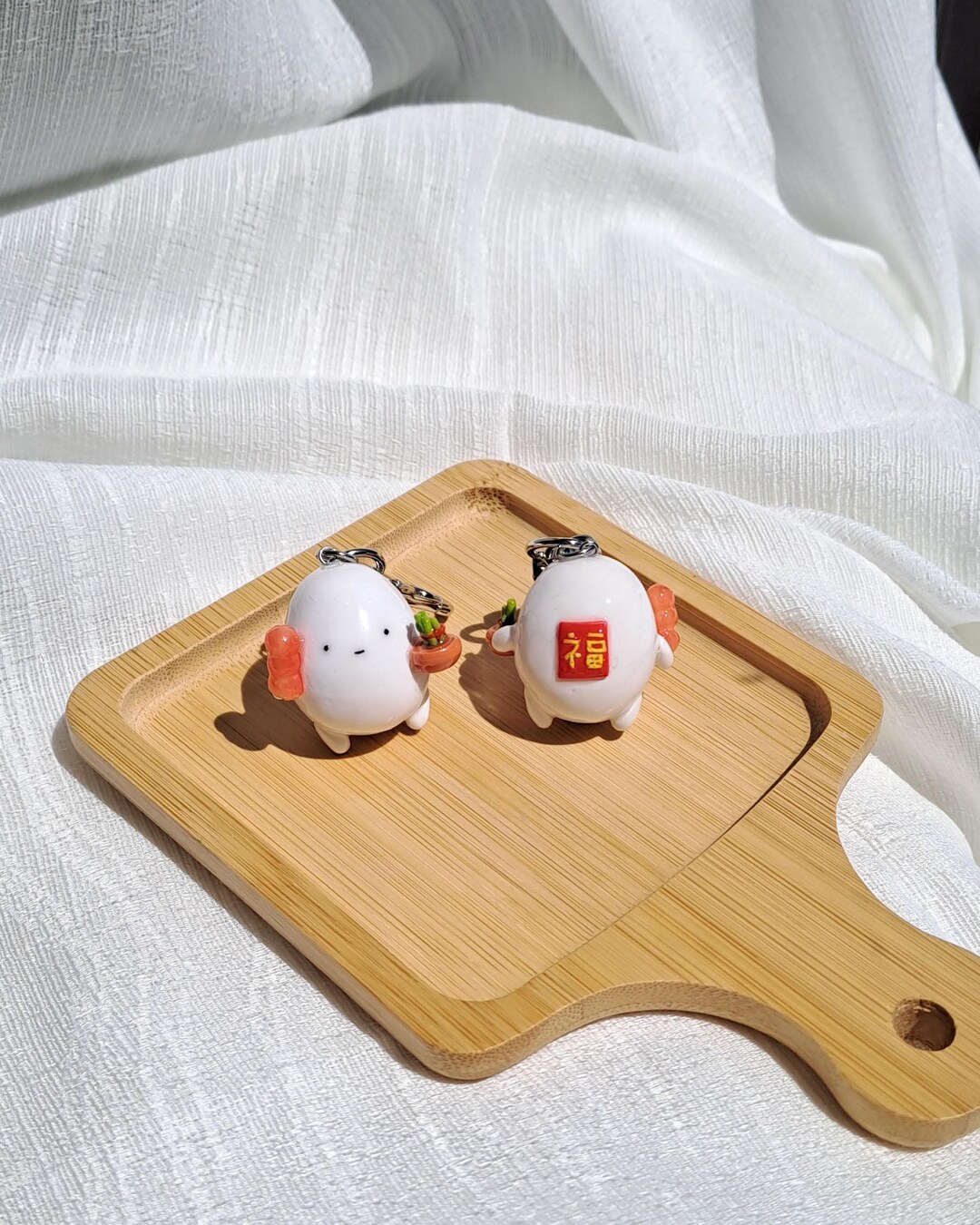 Lucky Bamboo Tapioca Keychain Tanghulu Haw Fruit Snack - Etsy