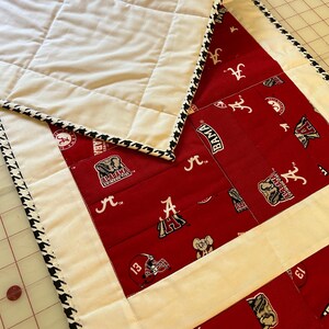 Alabama Crimson Tide Quilted Table Runner - Etsy