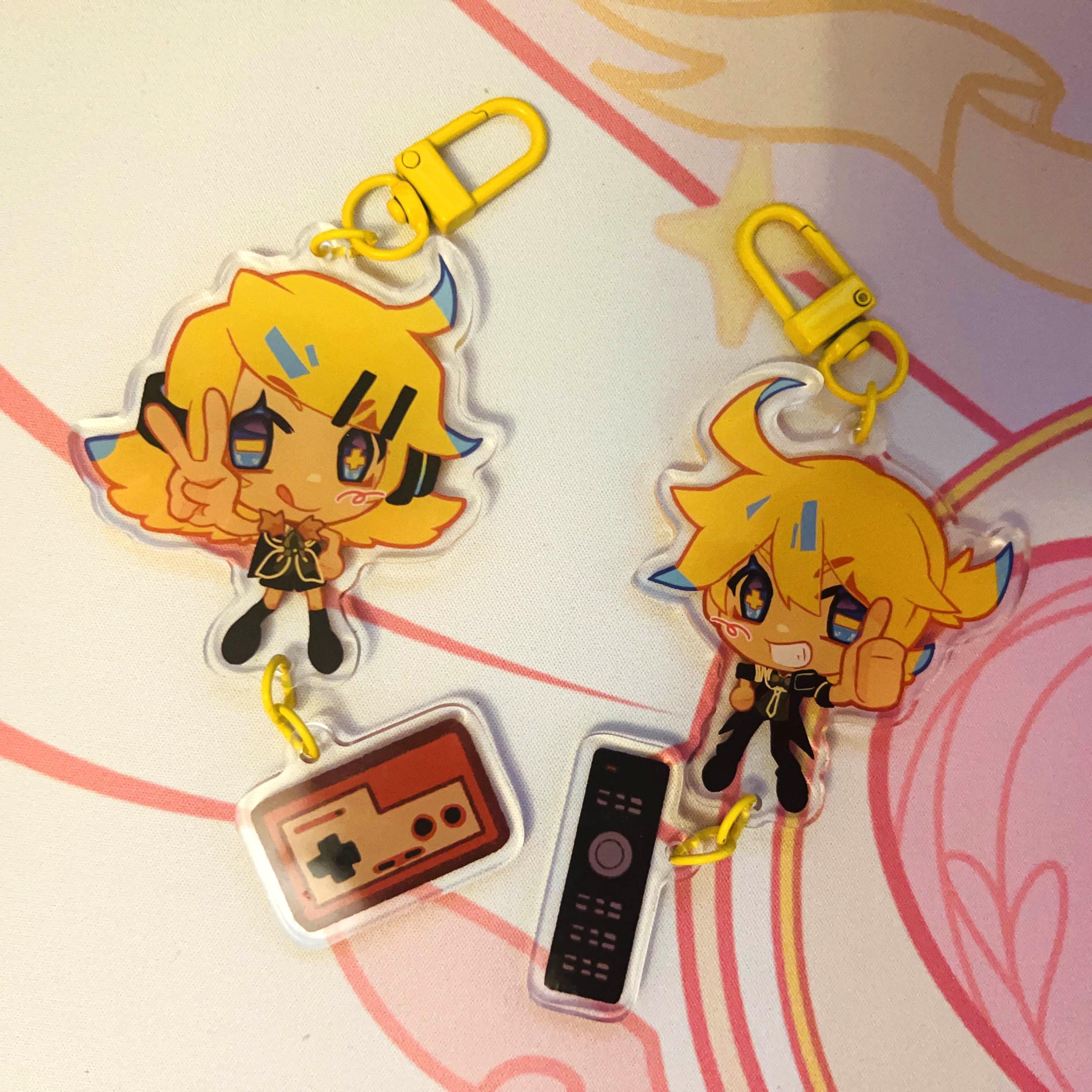 Vocaloid Kagamine Rin & Len Remote Control Linking Charm - Etsy