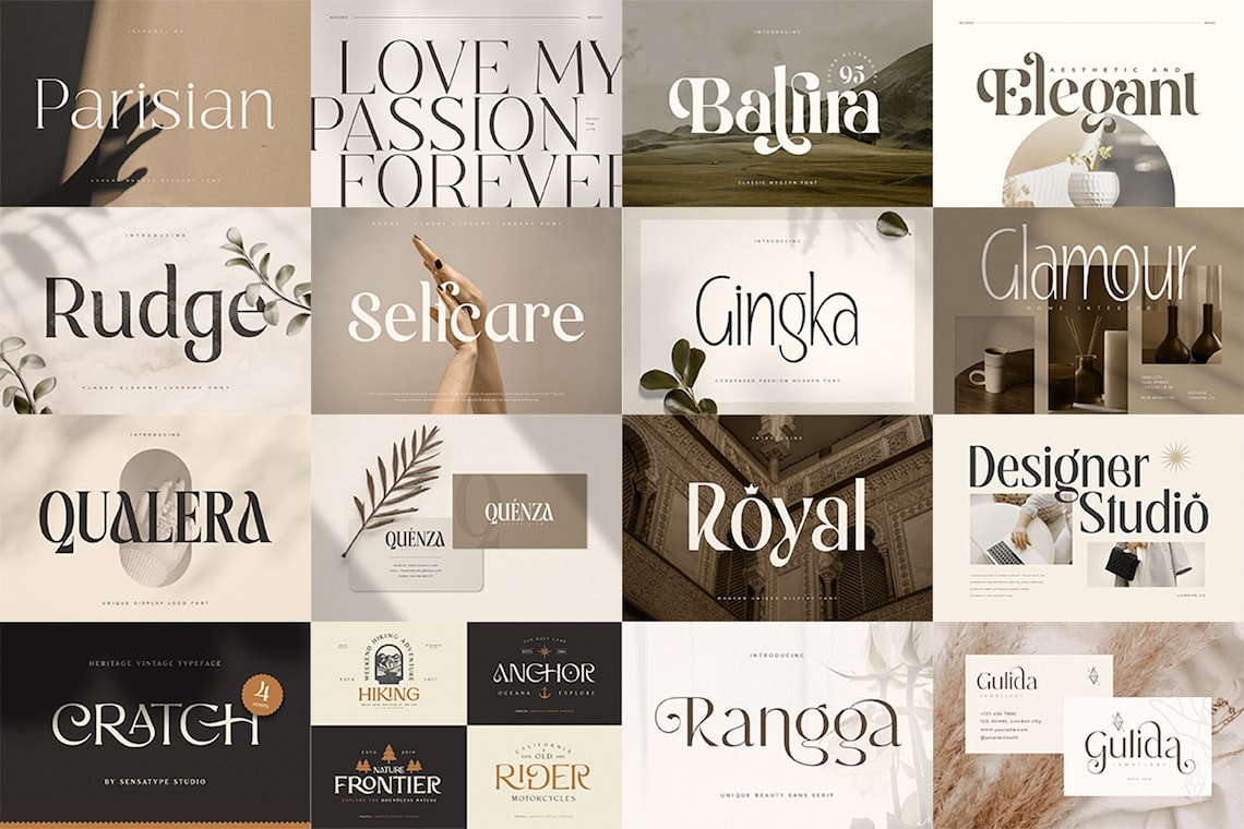 32 IN 1 Luxury & Elegant FONT BUNDLE Font Bundle, Luxury Font, Elegant ...