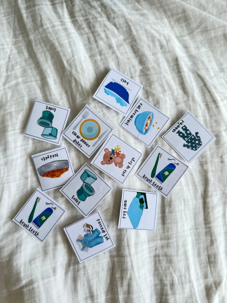 Boys Chore Chart, Toddler Chore Chart, to Do List for Kids, Childrens ...