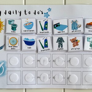 Boys Chore Chart, Toddler Chore Chart, to Do List for Kids, Childrens ...