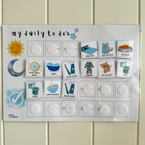Boys Chore Chart, Toddler Chore Chart, to Do List for Kids, Childrens ...