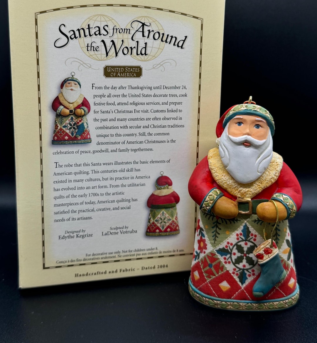 Vintage USA santas From Around the World Ornament by Hallmark folksy ...