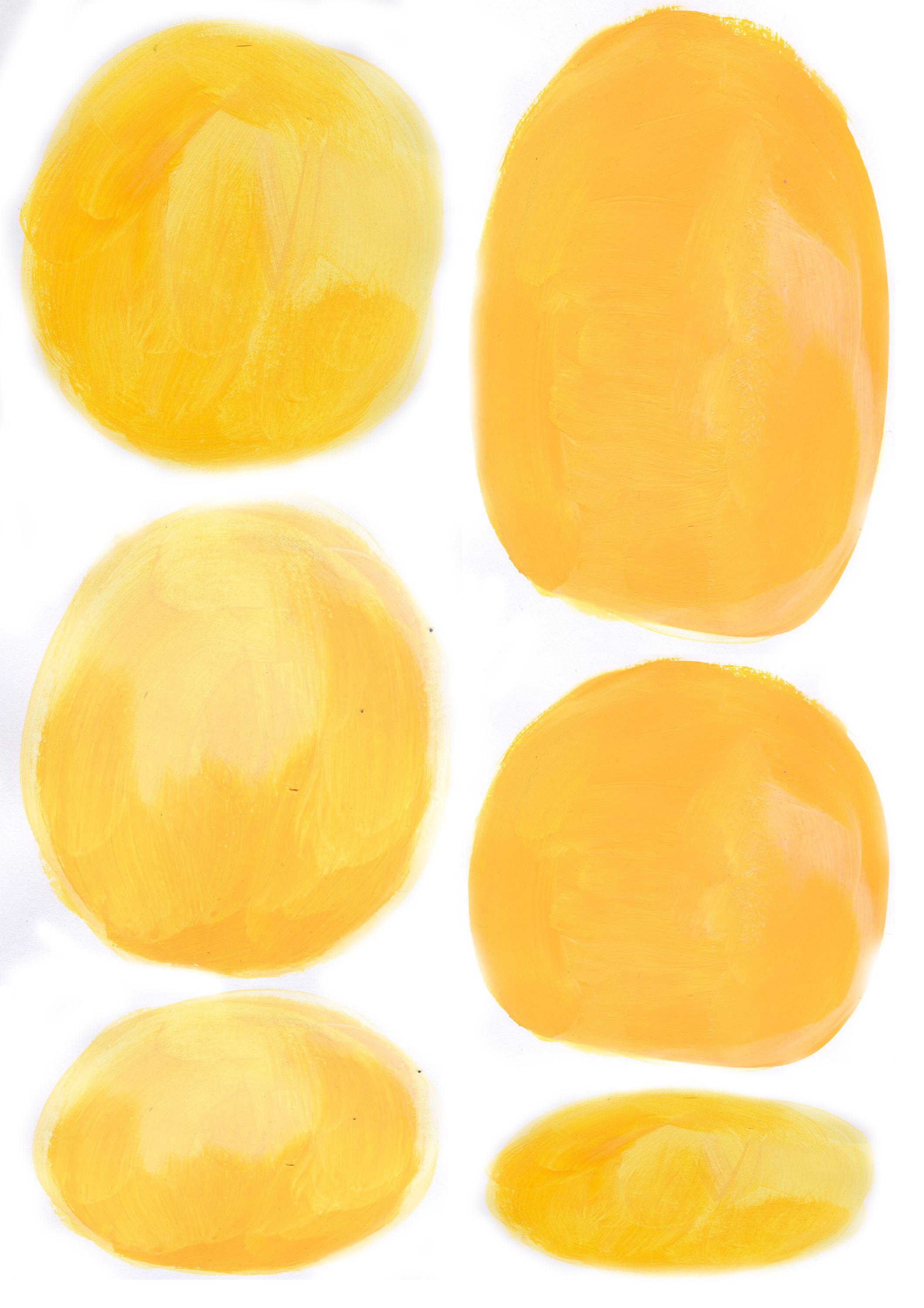 Yellow Paint Journaling Spots // Journal Ephemera // Mixed Media Paper ...