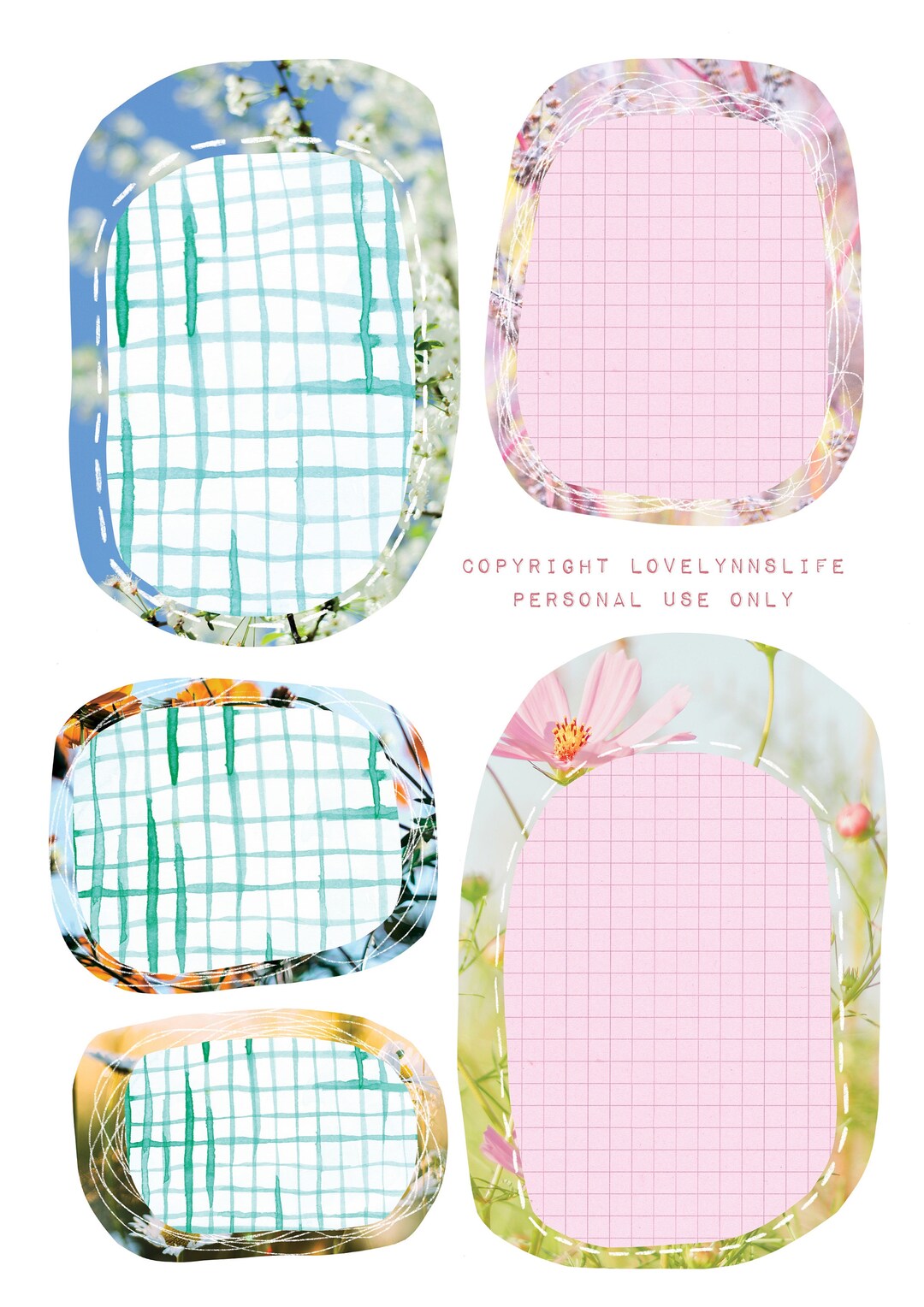 Printable Journaling Spots // Journal Ephemera // Colourful Printable ...