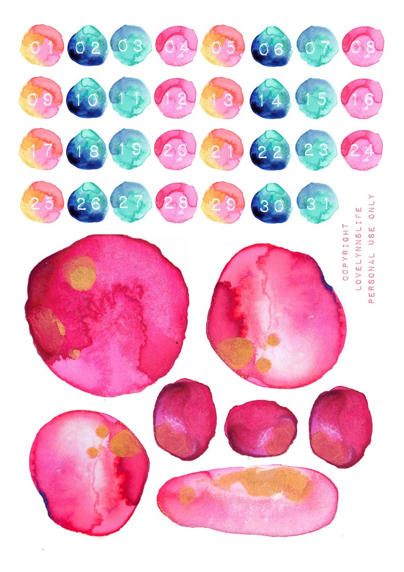 Number // Journaling Spots // Collage Art // Journal Ephemera ...