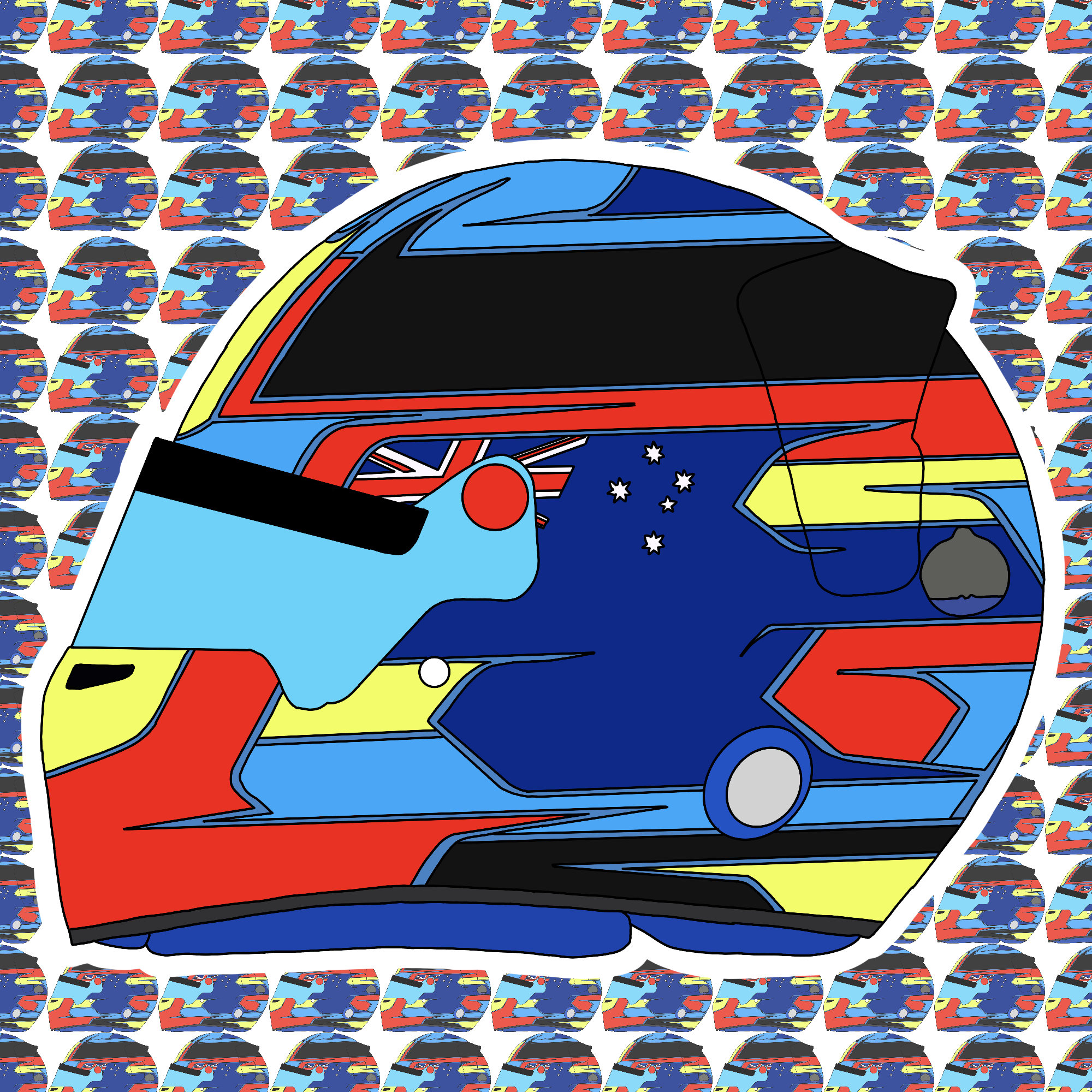 Oscar Piastri Helmet 2024 - Etsy