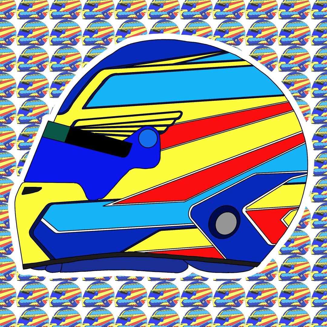Fernando Alonso Helmet 2024 - Etsy