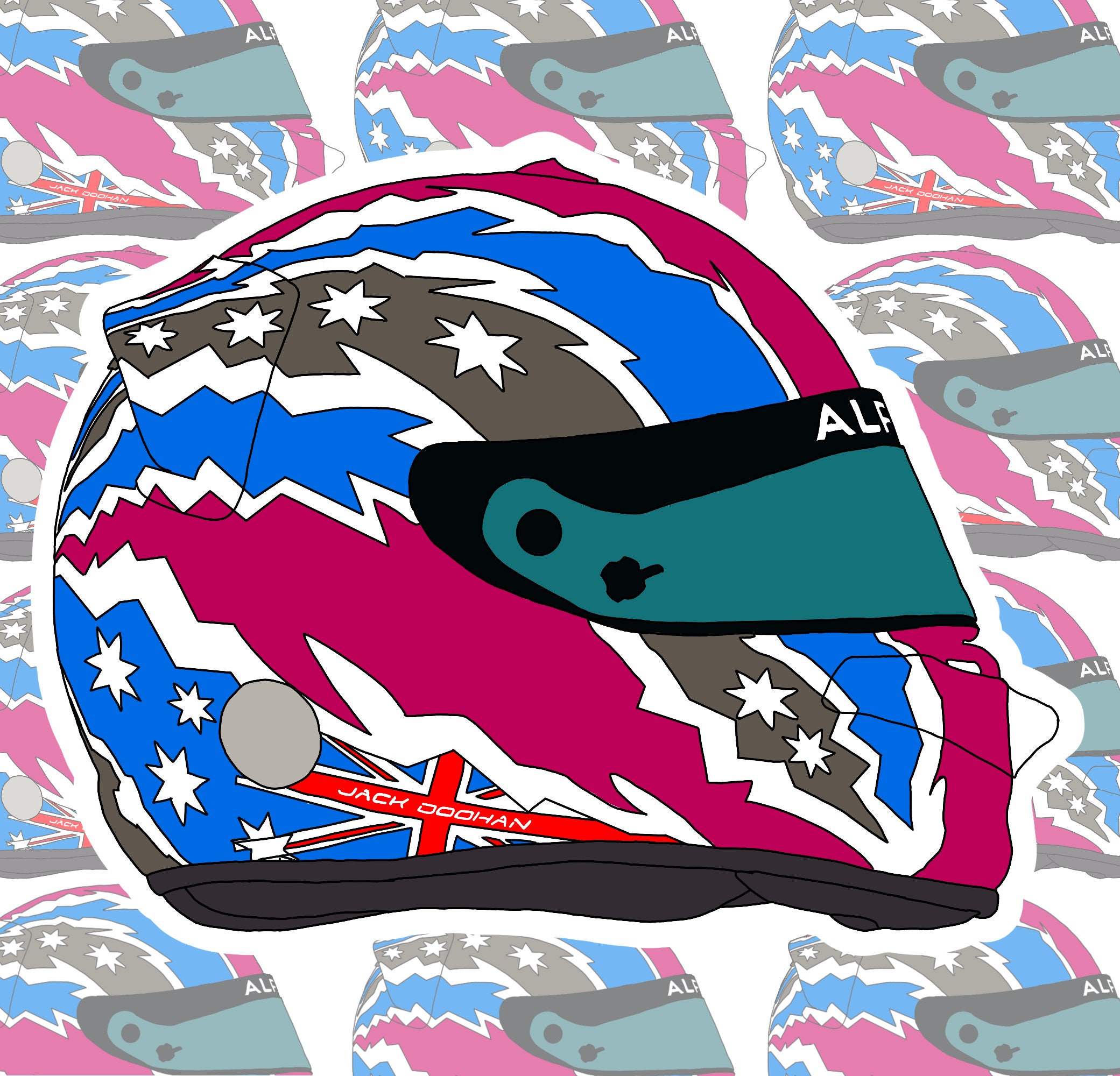 Jack Doohan Helmet 2023 - Etsy