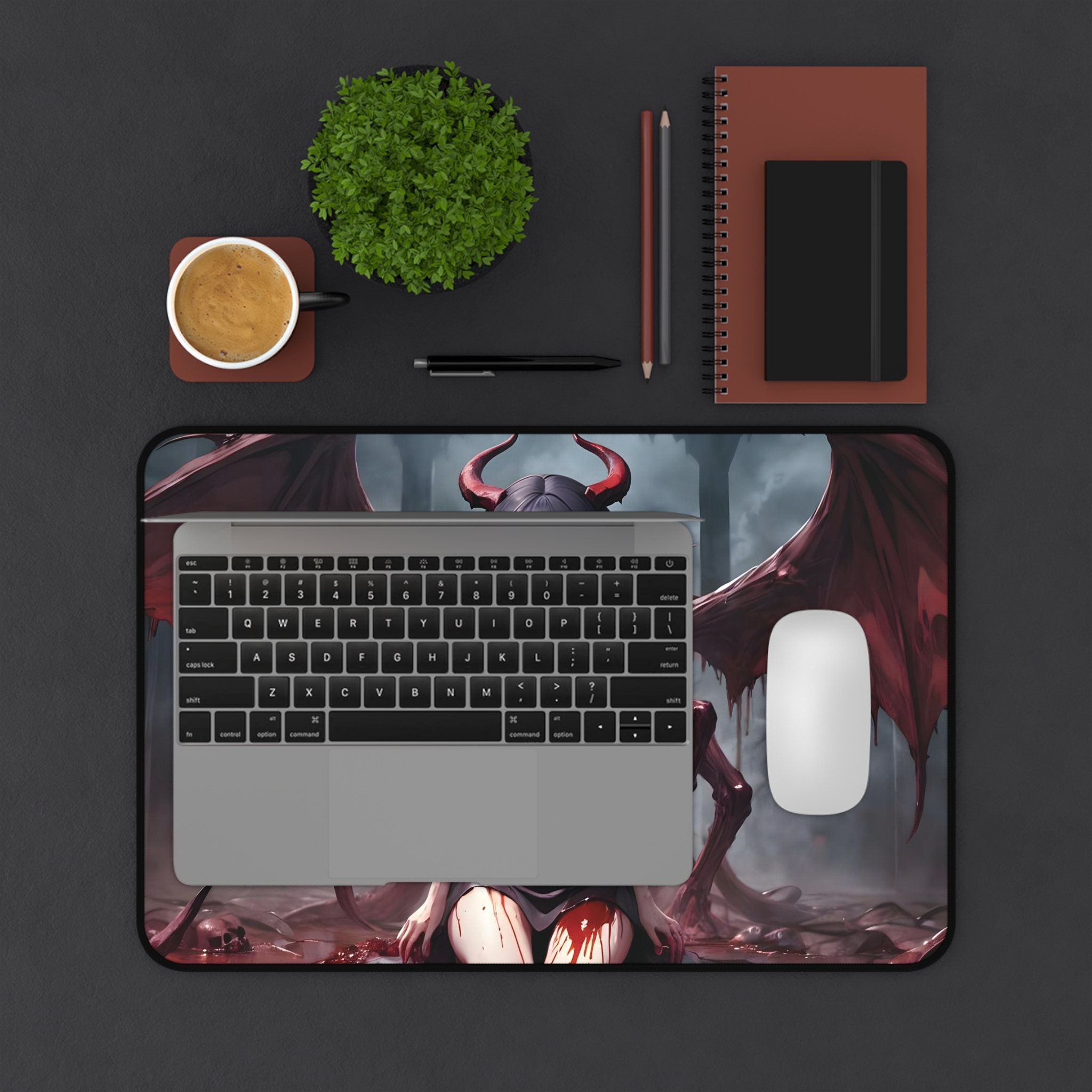 NSFW Sexy Anime Girl Demon Blood Mousepad ,hell, Hentai, Desk Pad ...