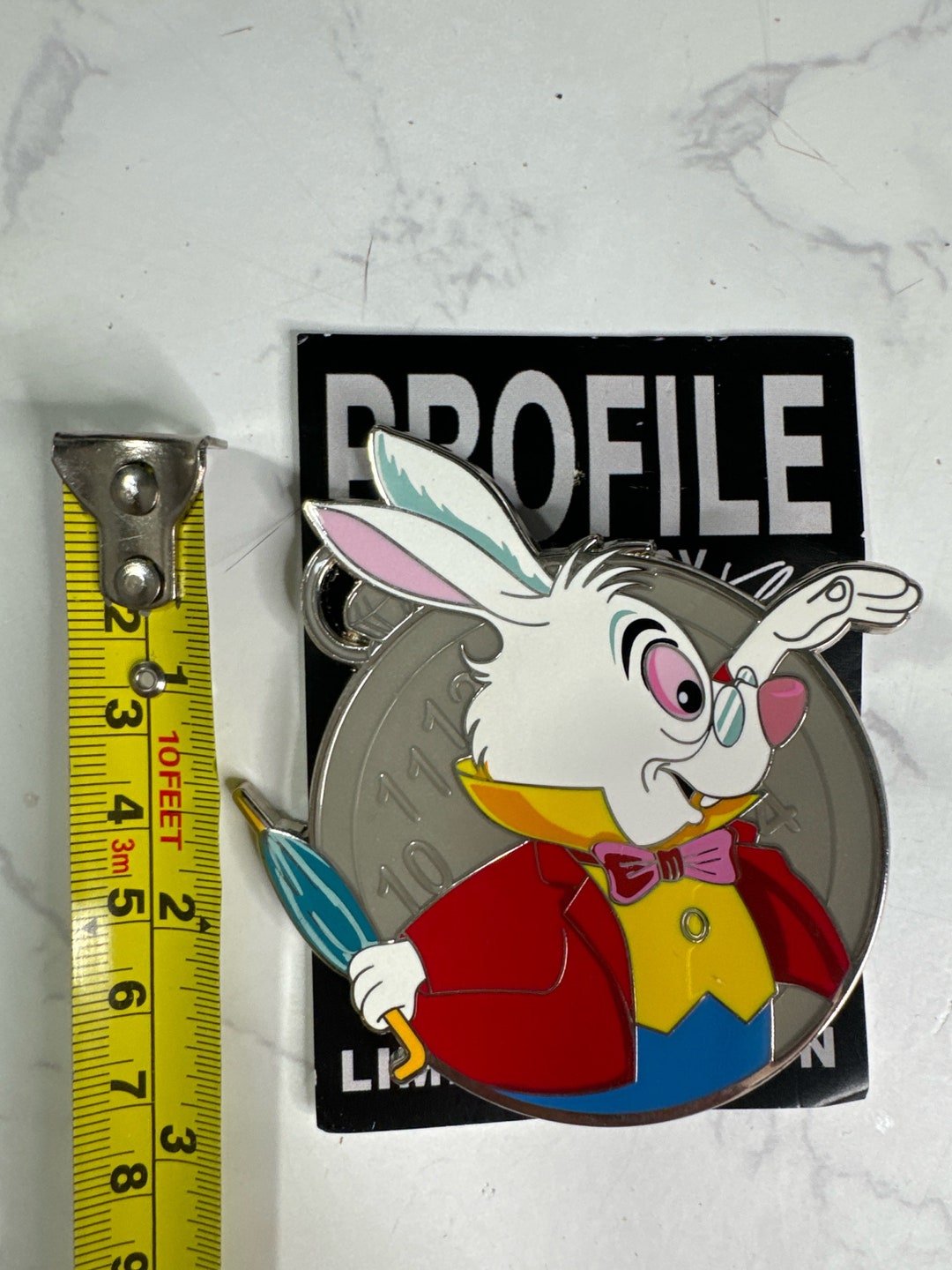 Disney Limited Edition Pin White Rabbit Alice in Wonderland WDI Profile ...