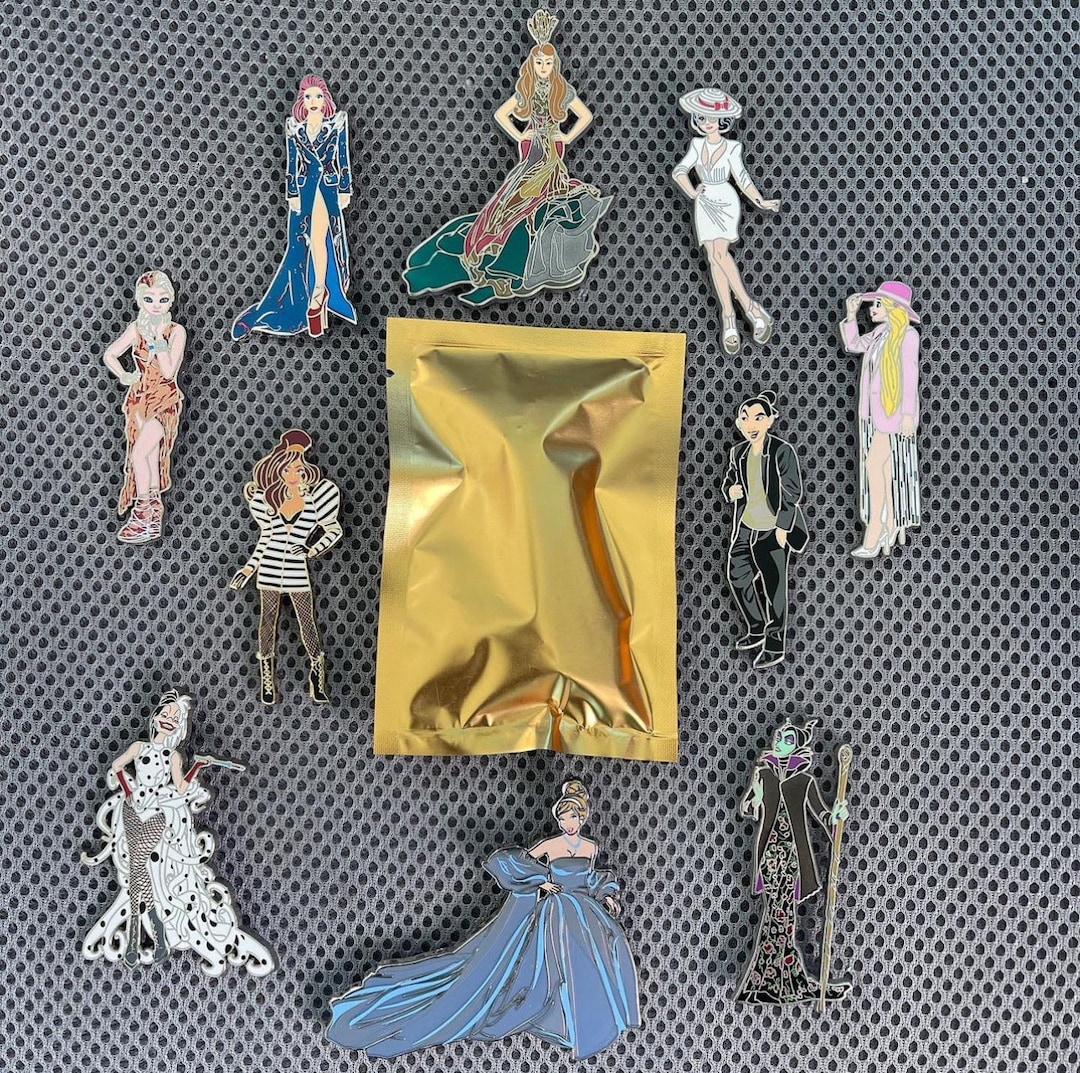 Disney Mystery Pins LE 35 Princess Villains as Lady Gaga Dress Series ...