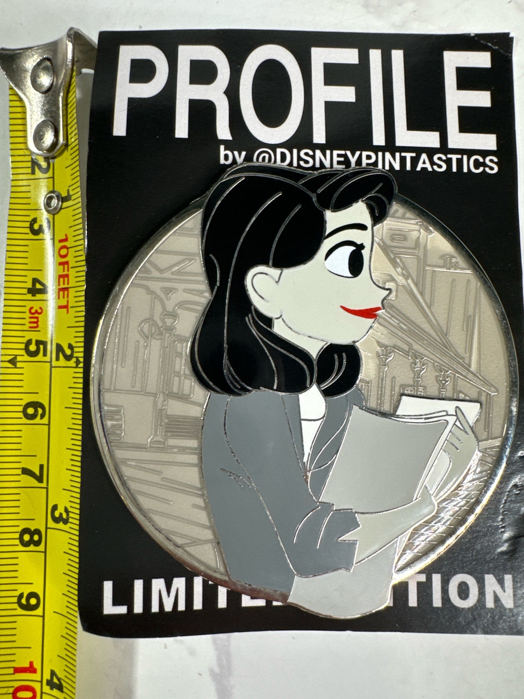 Disney Limited Edition Pin Meg Paperman Pixar WDI George Love Black and ...