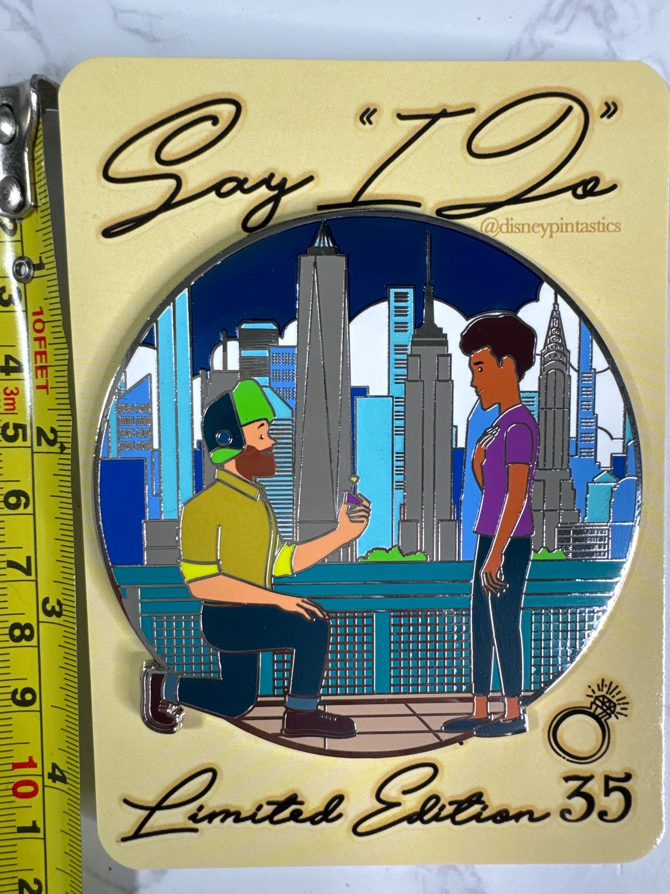 Disney Limited Edition Pin OUT Pixar Greg & Manuel Say I Do Series Love ...