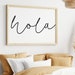 Hola Print, Entryway Sign, Hola Printable Wall Art, Office Print, Home ...