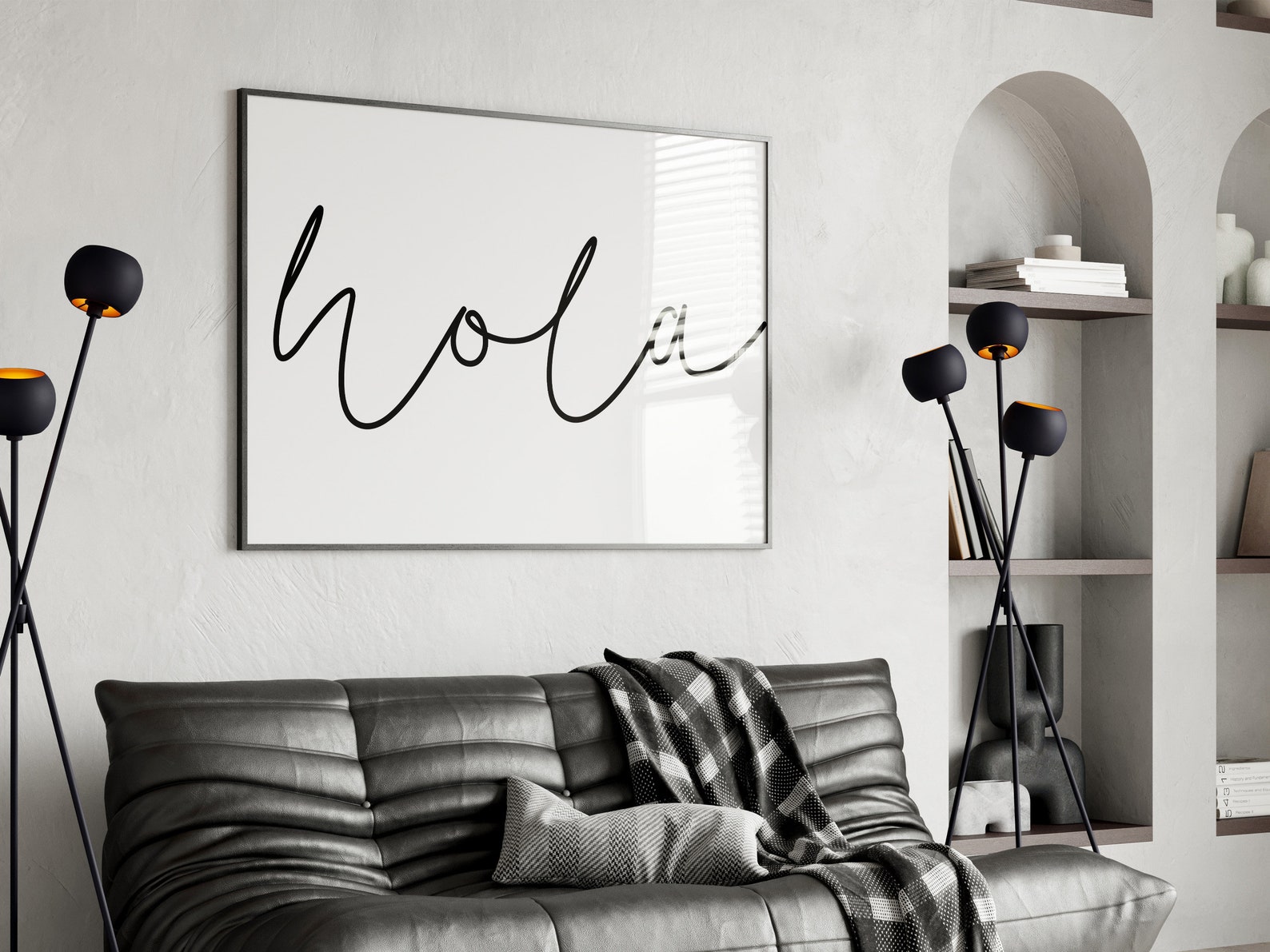 Hola Print, Entryway Sign, Hola Printable Wall Art, Office Print, Home ...