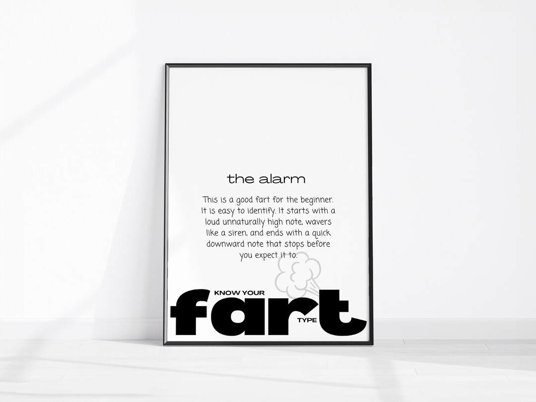 The Alarm Fart Definition, Funny Bathroom Decor, Farting Description ...