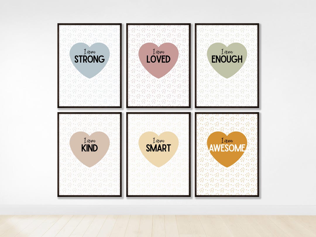 Affirmations for Kids, Classroom Posters, I Am Affirmations, Playroom ...