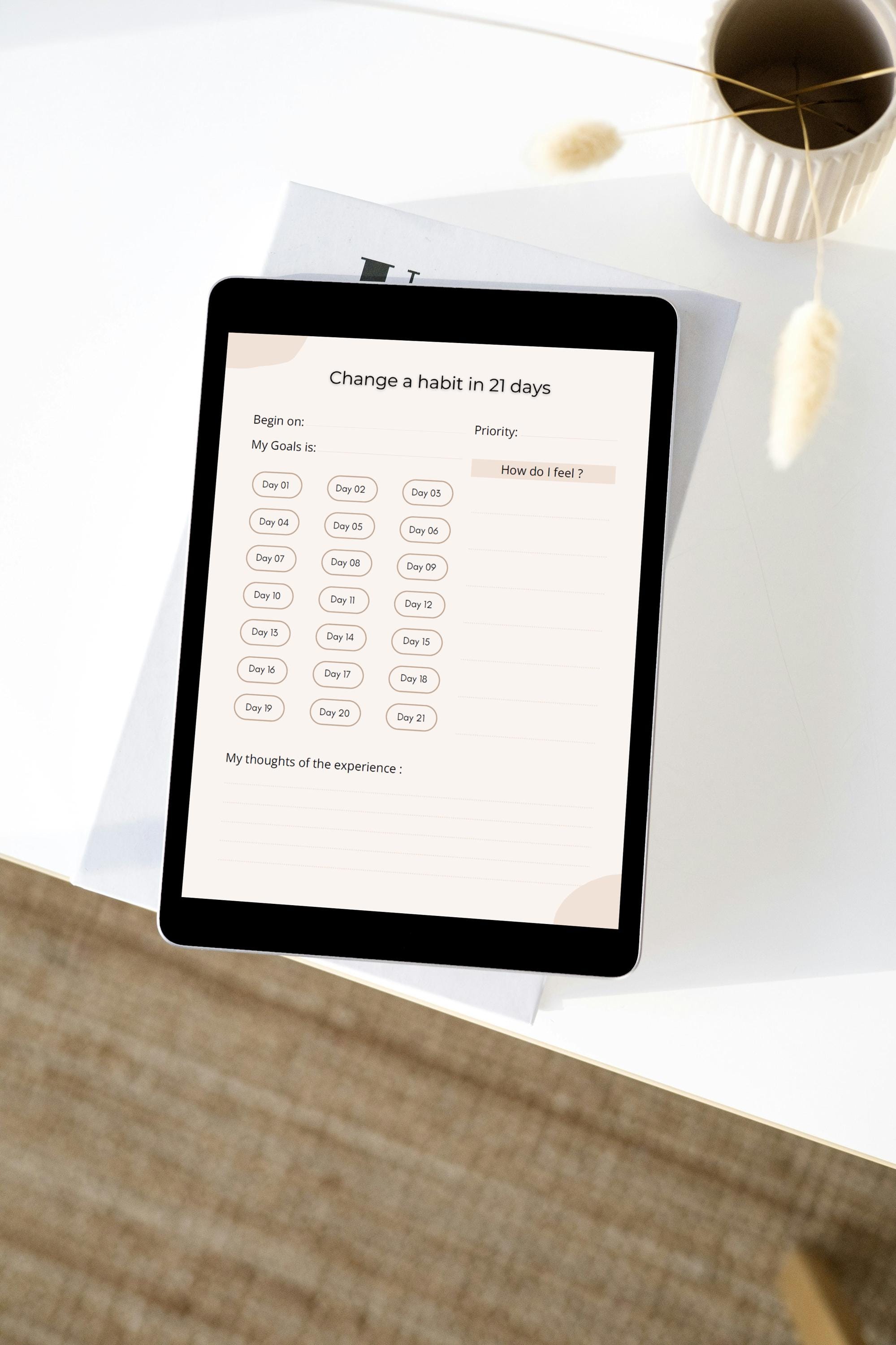 21 Days of Gratitude Challenge Journal | Self-discovery, Goal Setting ...