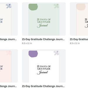 21 Days of Gratitude Challenge Journal | Self-discovery, Goal Setting ...