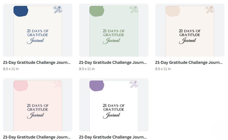 21 Days of Gratitude Challenge Journal | Self-discovery, Goal Setting ...