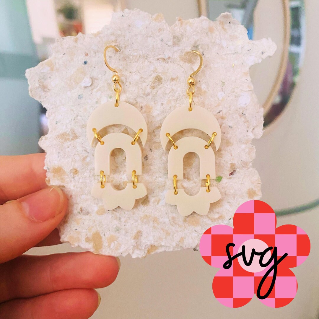 Star Arch SVG Digital Download Digital SVG Cute Earrings Laser Cut ...