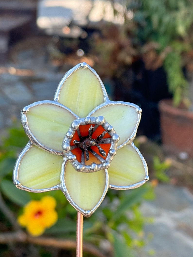 Stained Glass Daffodil Pattern & Jigs With Instructions (files Only) - Etsy