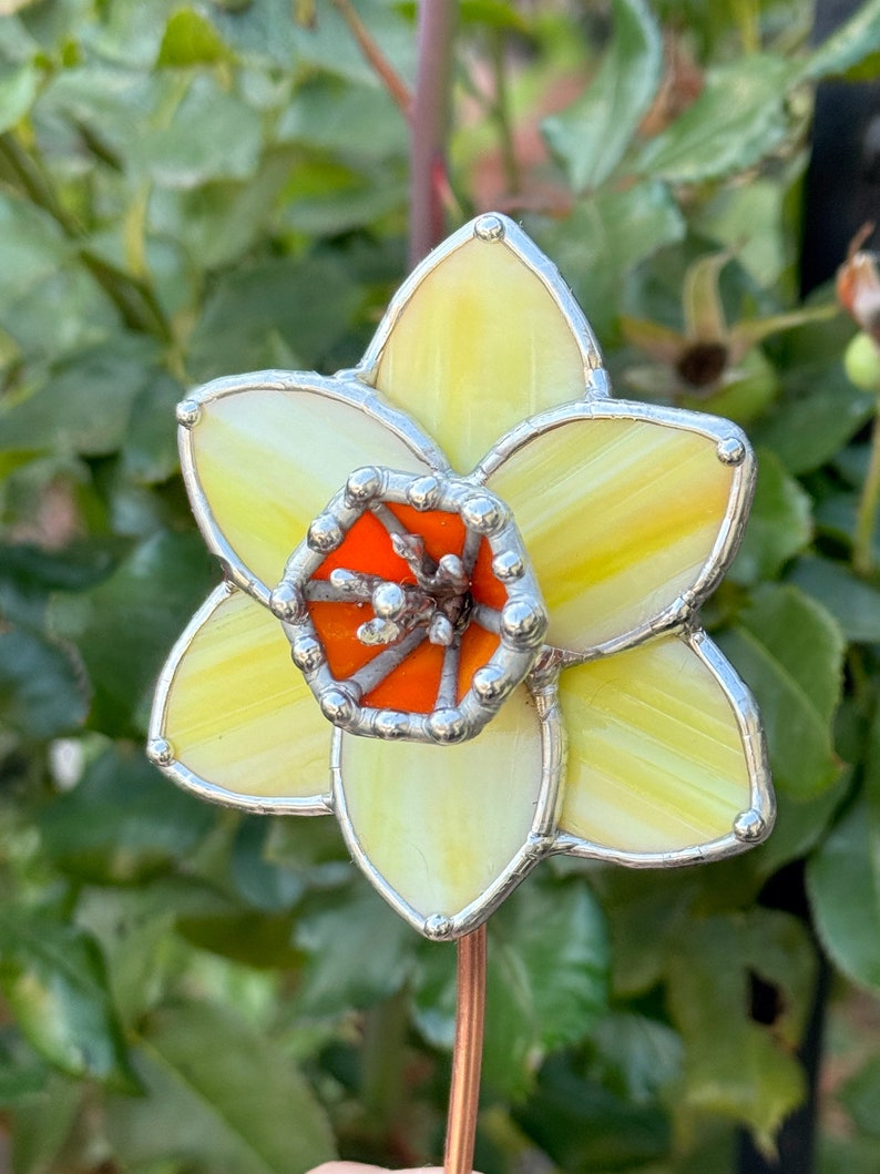 Stained Glass Daffodil Pattern & Jigs With Instructions (files Only) - Etsy