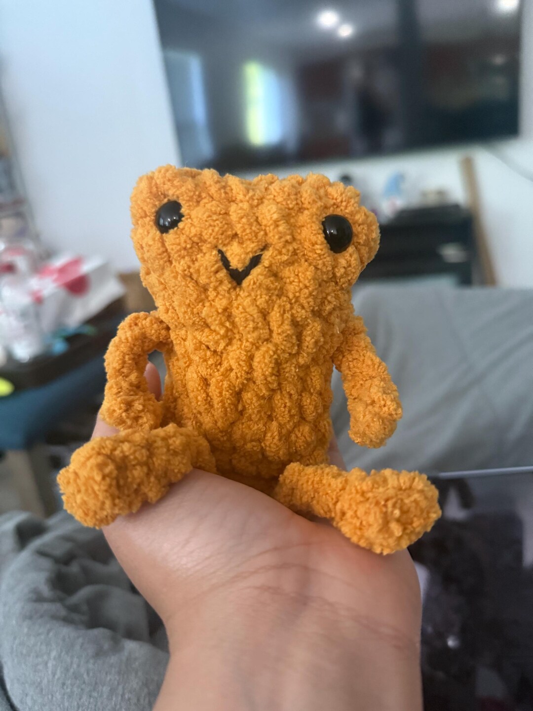 Nugget Frog | Crochet Yarn Animal Stuffed Fast Food - Etsy