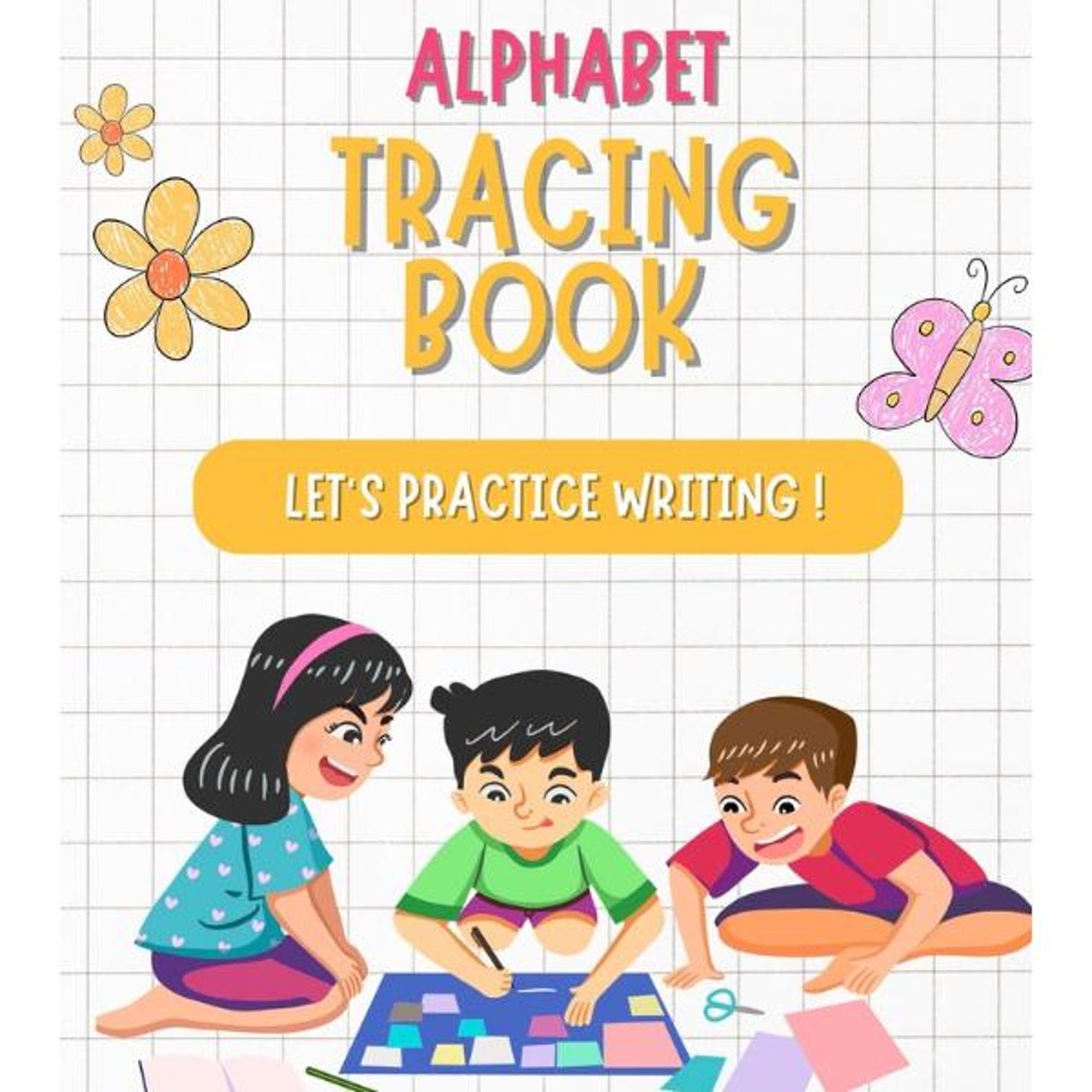 Alphabet Tracing Book - Etsy
