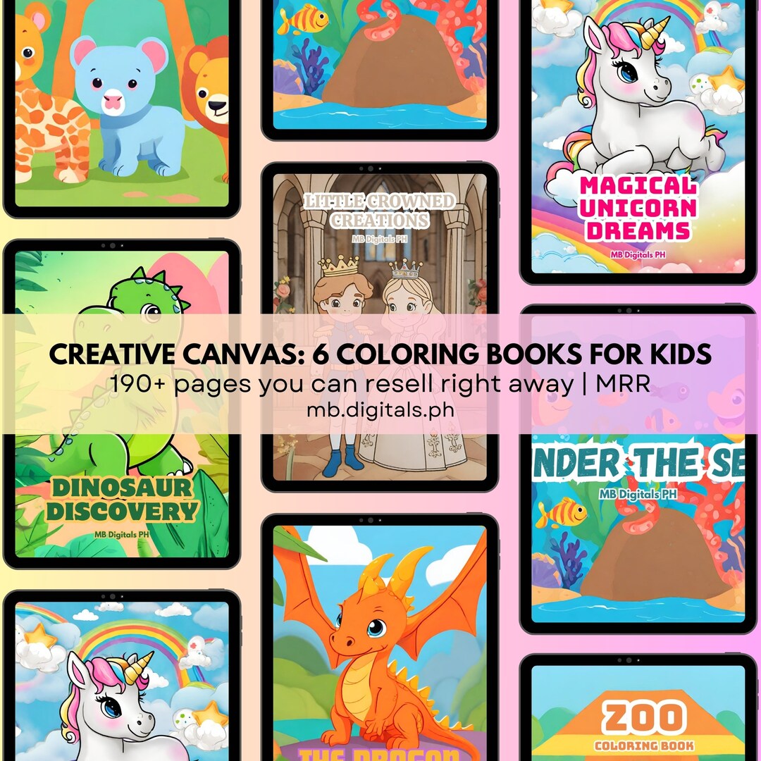 Coloring Books for Kids: Creative Canvas Coloring Books Bundle Master ...