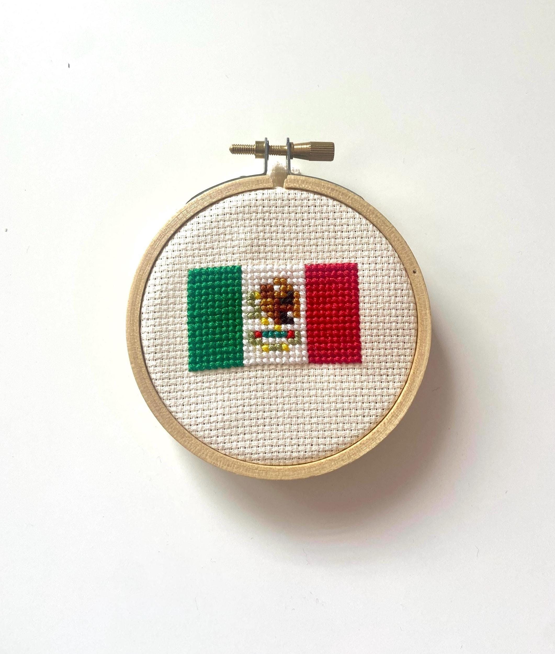 Mexico Flag Cross Stitch Pattern - Etsy