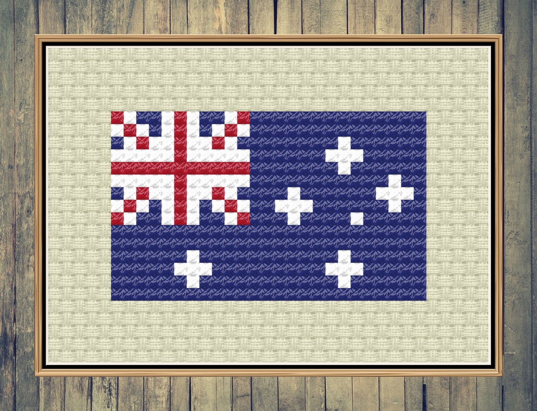 Australia Flag Cross Stitch Pattern - Etsy