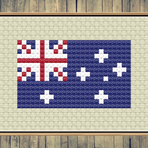 Australia Cross Stitch Flag - Etsy