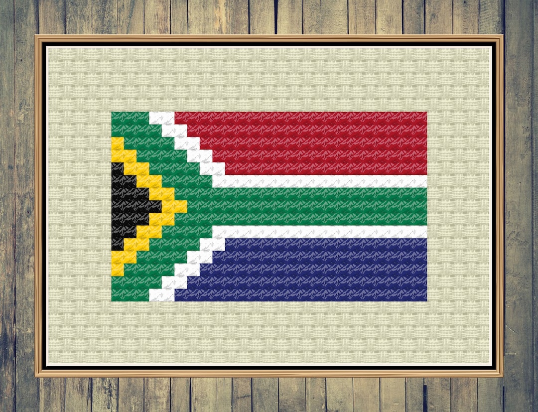 South Africa Flag Cross Stitch Pattern - Etsy