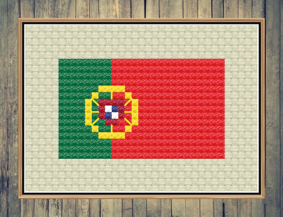 Portugal Flag Cross Stitch Pattern - Etsy