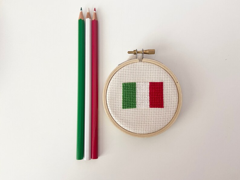 Italy Flag Cross Stitch Pattern - Etsy