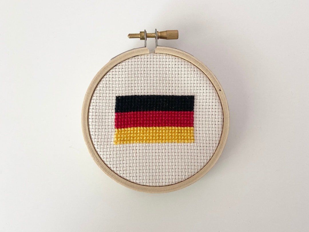 Germany Flag Cross Stitch Pattern - Etsy