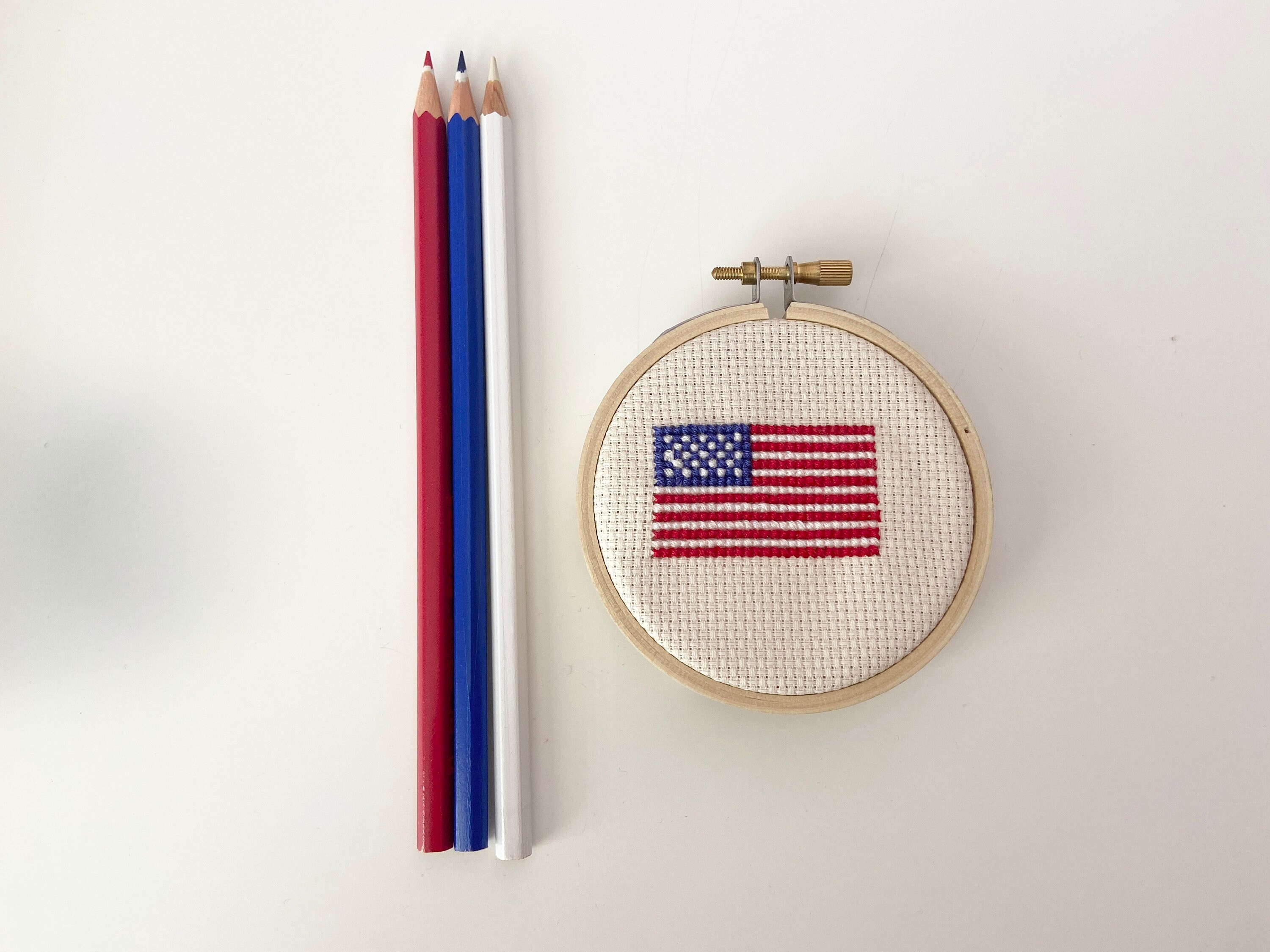 USA Flag Cross Stitch Pattern - Etsy