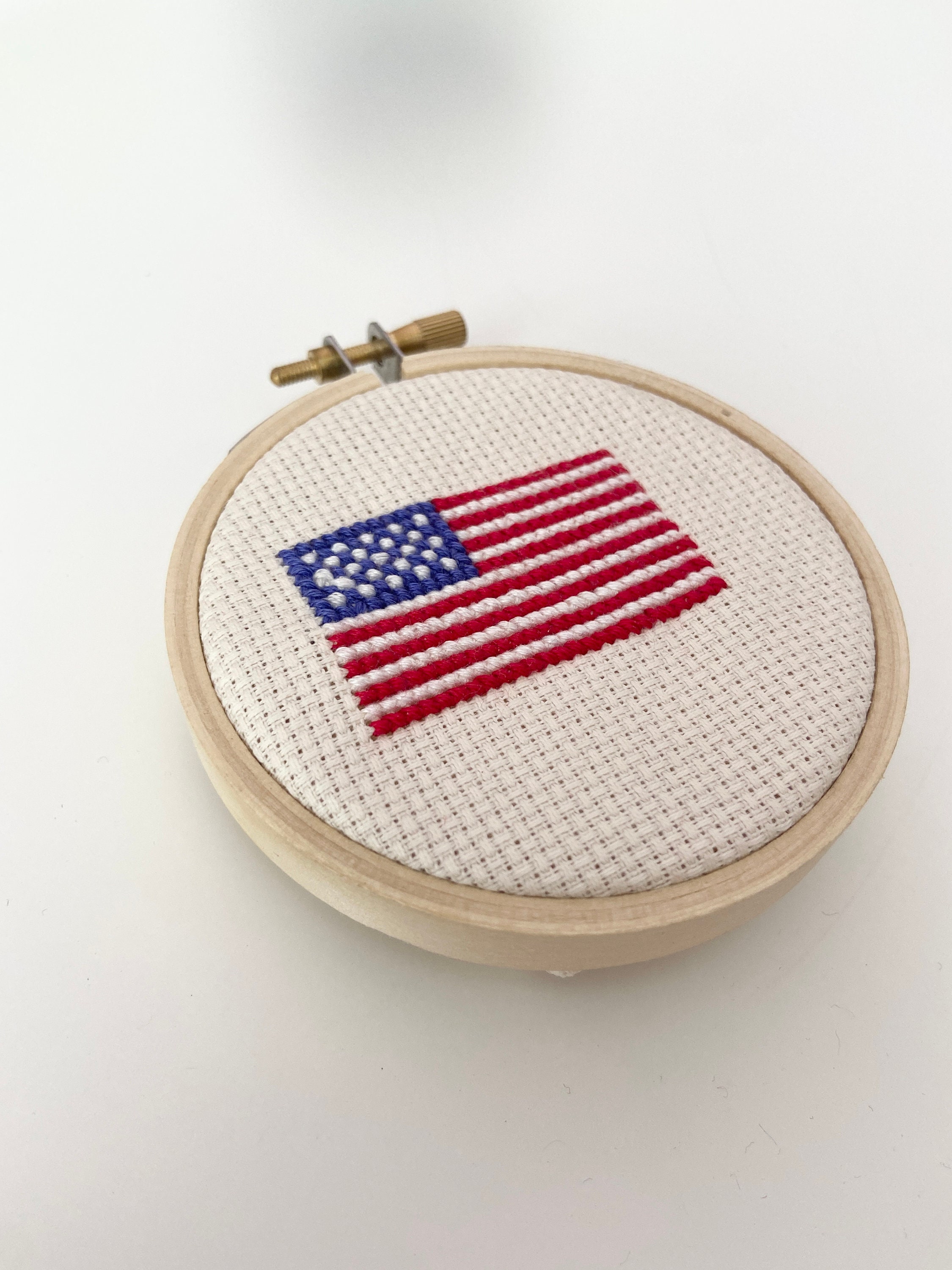 USA Flag Cross Stitch Pattern - Etsy