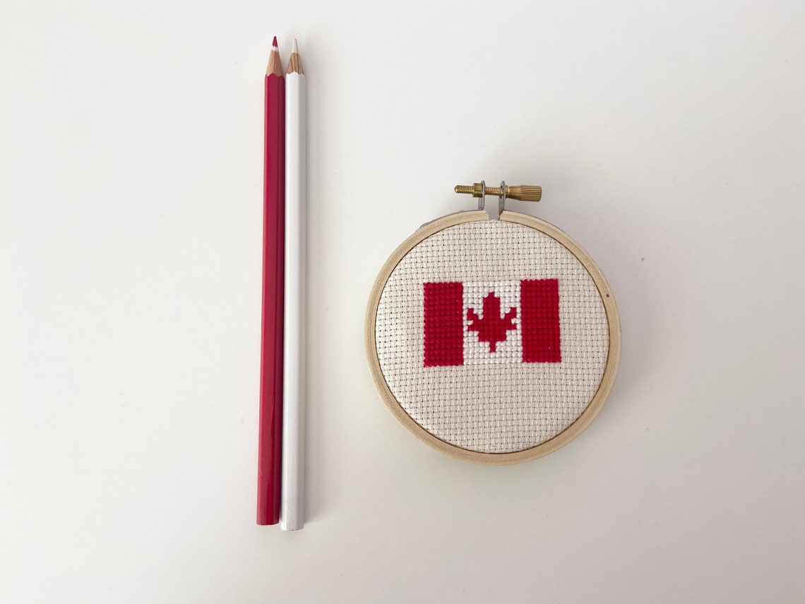 Canada Flag Cross Stitch Pattern - Etsy