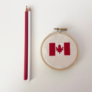Canada Flag Cross Stitch Pattern - Etsy