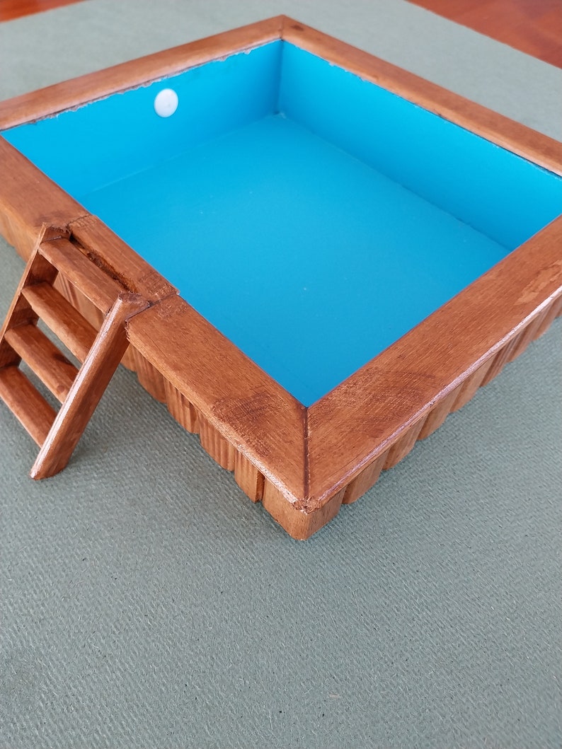 Wooden Swimming Pool for Dollhouse - Etsy