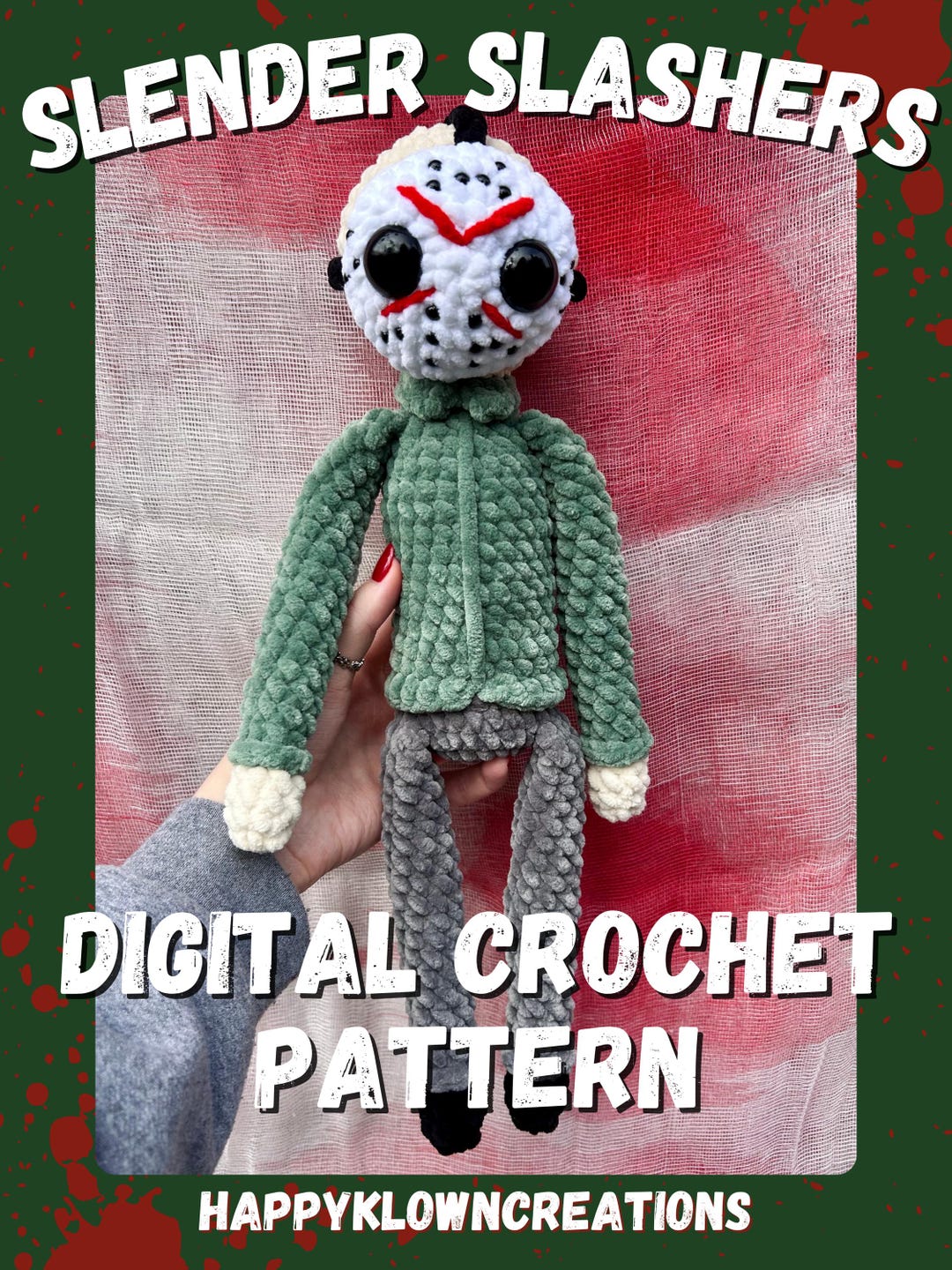 Slender Slasher *CROCHET PATTERN* Hockey Mask Slasher PDF - Etsy