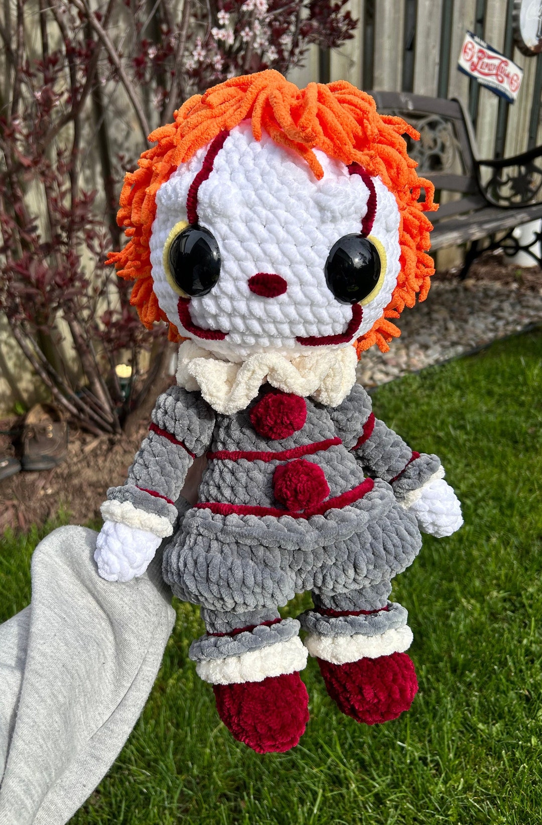 Crochet Wise Clown Slasher Stuffed Plush Character - Etsy